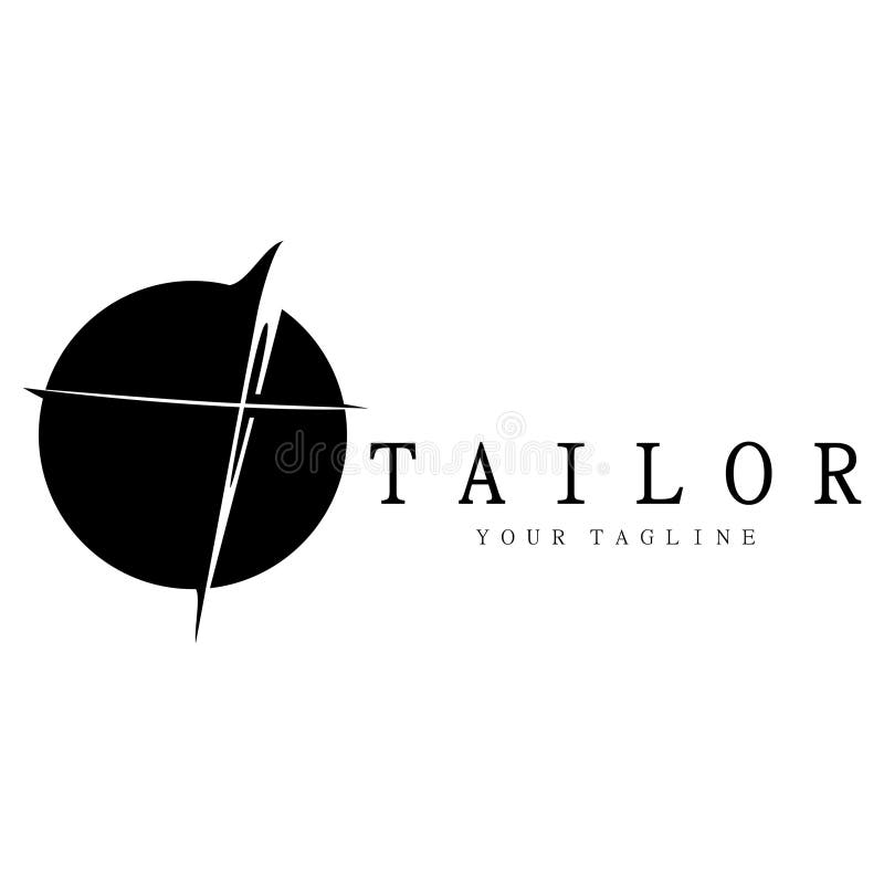 Tailor Logo Icon Illustration Template Combination of Buttons for ...