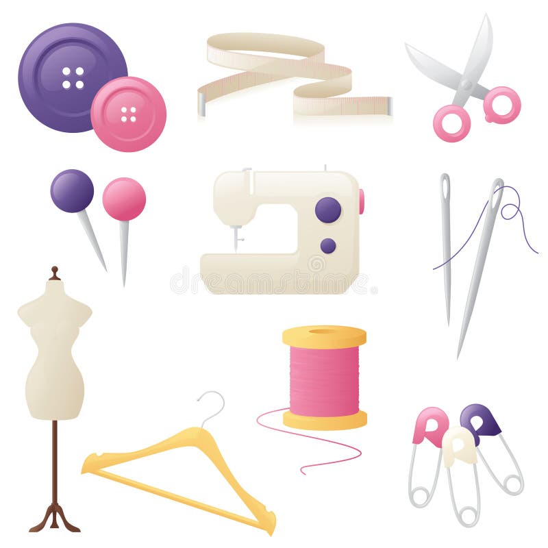 Needle and Thread Borders stock vector. Illustration of design - 47013212