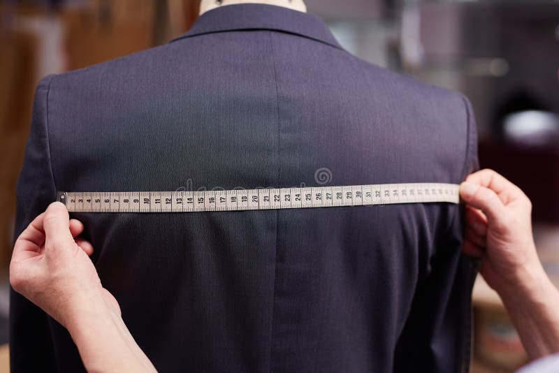 Tailor Making Exclusive Suit in Atelier Stock Photo - Image of atelier ...