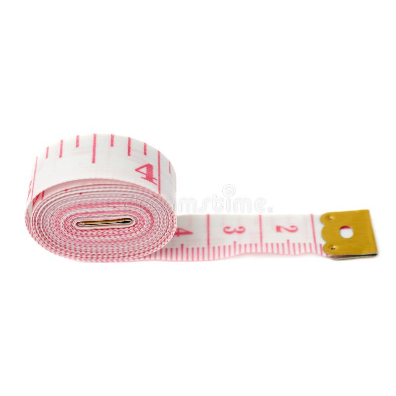 Tailor Measuring Tape Isolated Over the White Background Stock Photo ...
