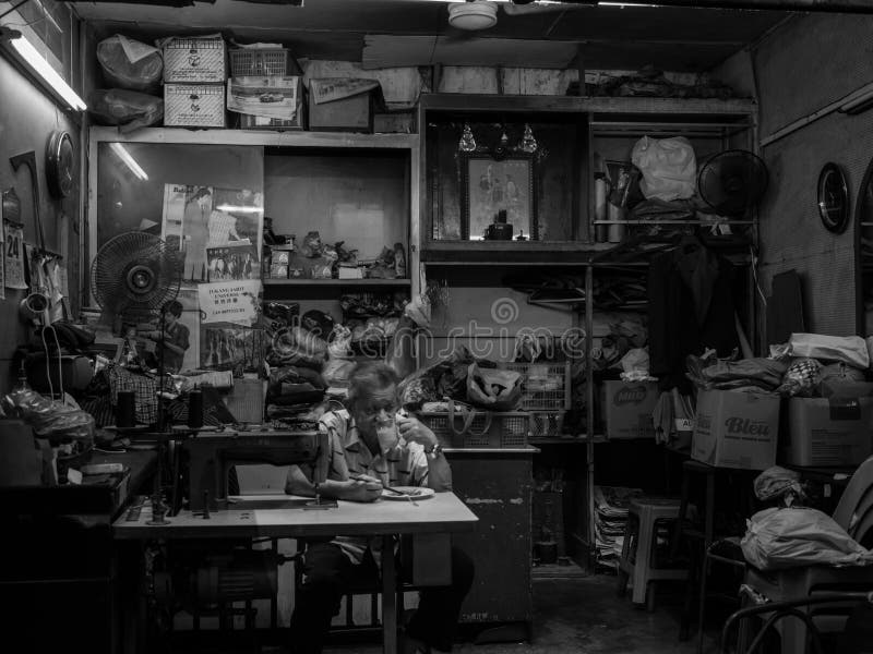 Tailor in Old Cramped Tailor Shop Editorial Image - Image of travel ...