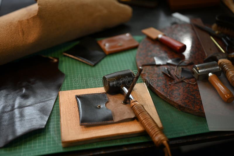 Tailor Products and Craft Work Tools on the Workbench. Small Business ...