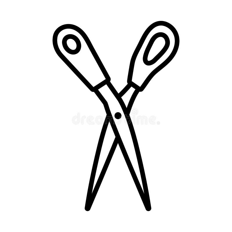 Tailor Scissor Icon stock vector. Illustration of shape - 248580823