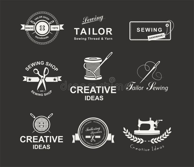 Tailor stock vector. Illustration of label, handicraft - 47670549