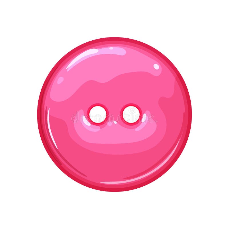 Tailor Sewing Button Cartoon Vector Illustration Stock Vector ...