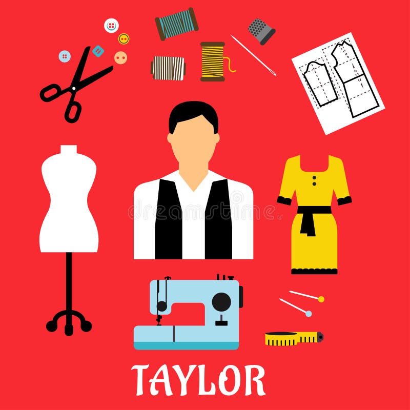 Tailor Stock Illustrations – 35,793 Tailor Stock Illustrations, Vectors ...
