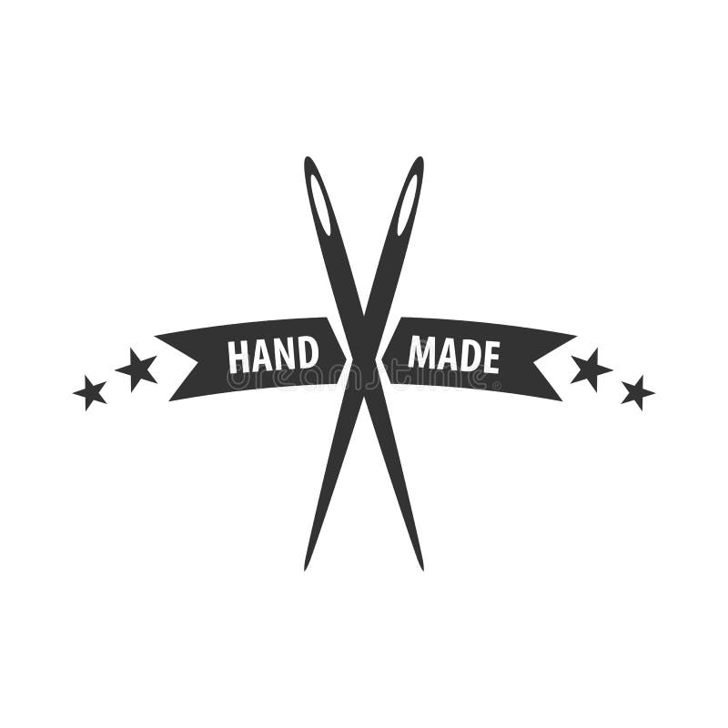 Tailor, Sewing, Handmade Logo or Emblem. Vector Illustration. Stock ...