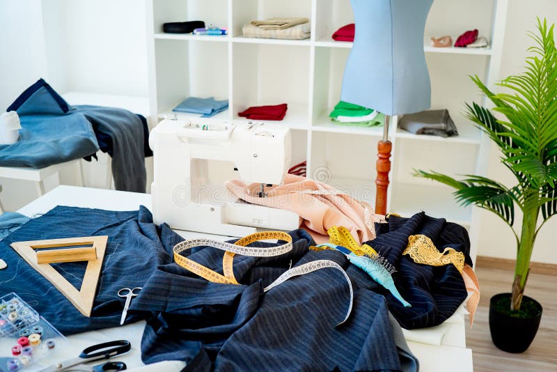 Tailor sewing tools stock image. Image of clothing, designer - 89730767