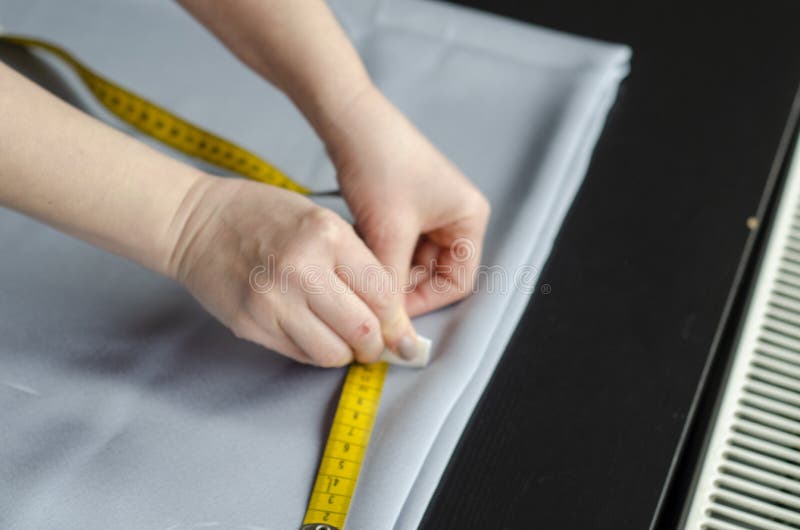 Tailor Sews a Dress 2 stock image. Image of girl, dressmaking - 178321533