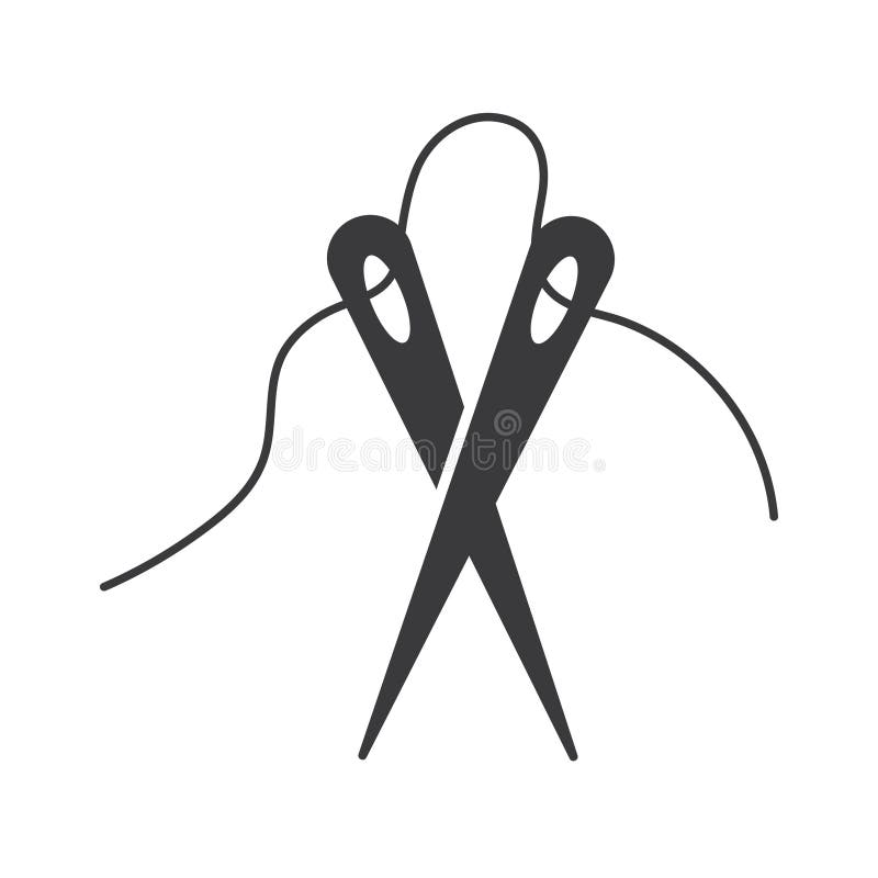 Tailor or Textile Logo Vector Flat Design Template Stock Illustration ...