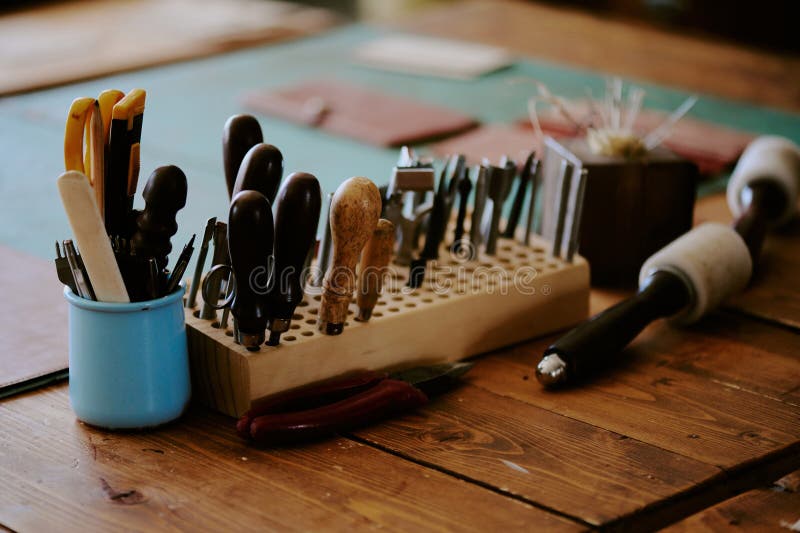 Tailor Work Table stock image. Image of equipment, handcraft - 329881917