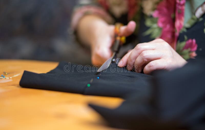 Tailor work. stock image. Image of business, sideview - 34541949