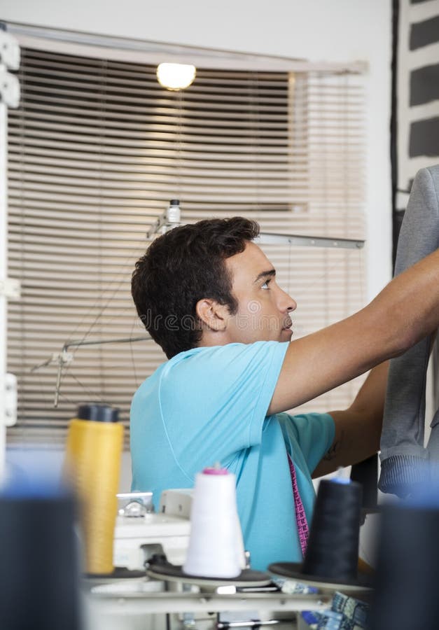 Tailor Working in Sewing Factory Stock Image - Image of sewing ...