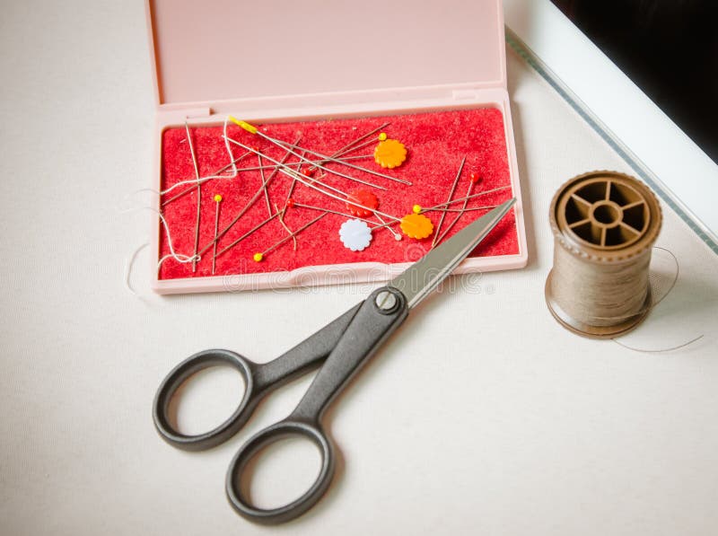Tailoring Hobby Accessories. Sewing Craft Kit Stock Image - Image of ...