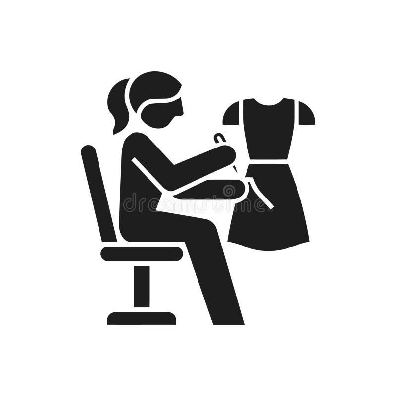 Tailoring Icon stock vector. Illustration of stitching - 361857038