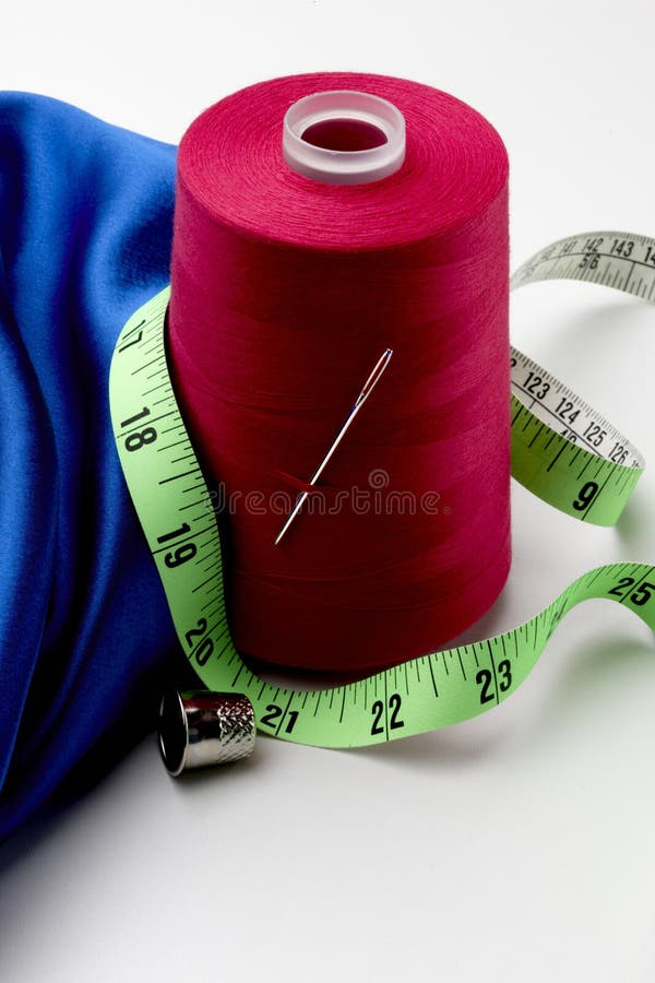 Tailoring Items stock photo. Image of blue, needle, crimson - 10160160