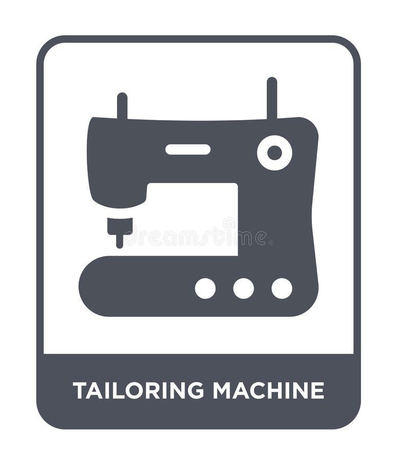 Outline Tailoring Machine Vector Icon. Isolated Black Simple Line ...