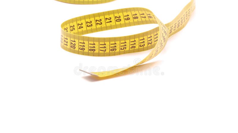 Tailoring Meter with Blue Rubber Syringe on White Background. Stock ...