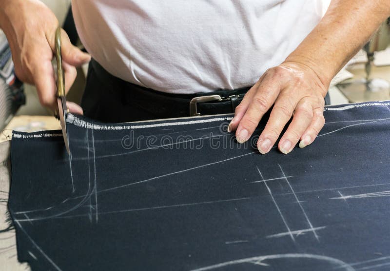 Tailoring, Patterning by Hand Stock Image - Image of design, model ...