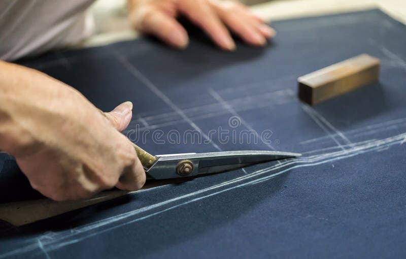 Tailoring, Patterning by Hand Stock Photo - Image of model, measurement ...