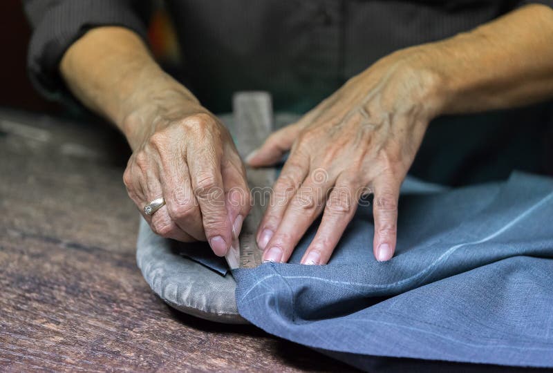 Tailoring, patterning stock image. Image of making, finger - 86317843