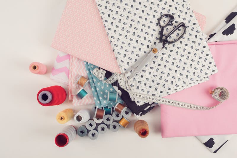 Tailoring Sewing Concept Background Stock Image - Image of colored ...