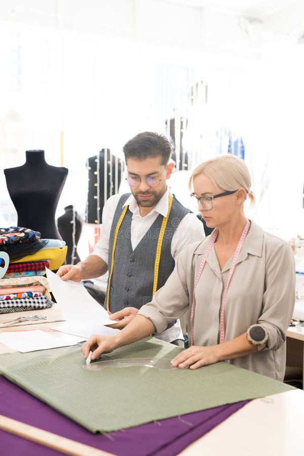 Tailors in Atelier stock image. Image of small, mature - 134540247