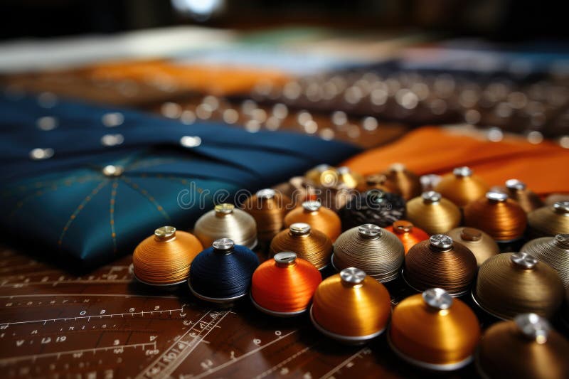 Tailors Pins Creating Precise Lines for Alteration - Stock Photography ...
