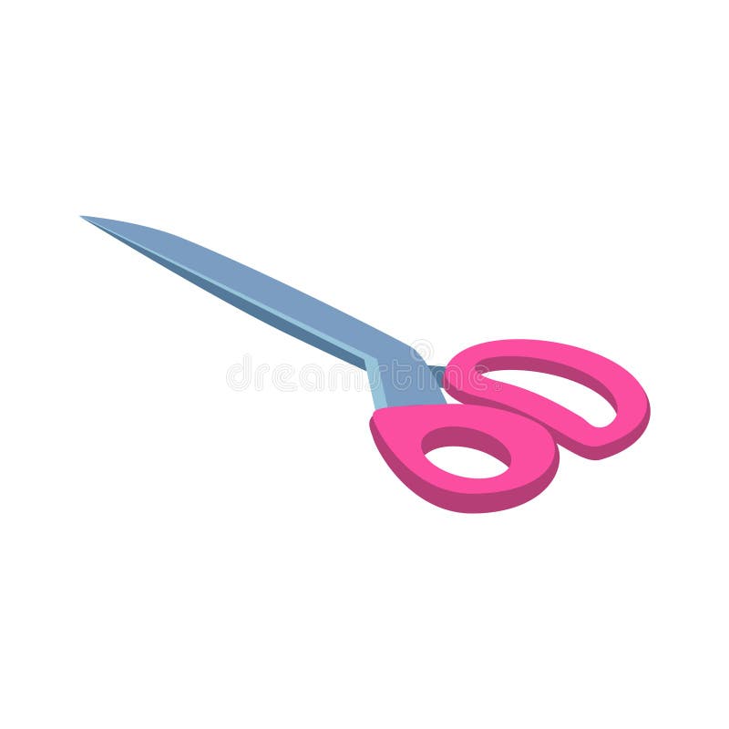 Tailors Scissors Isometric Composition Stock Vector - Illustration of ...