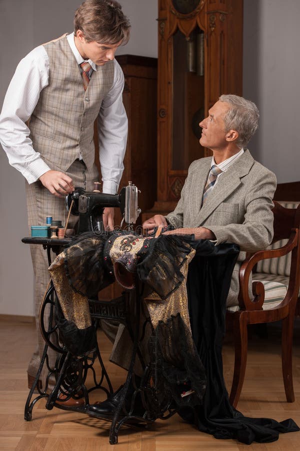 Tailors at work. stock image. Image of sewing, industry - 33941483
