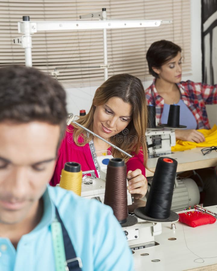 Tailors Working in Sewing Factory Stock Photo - Image of design, female ...
