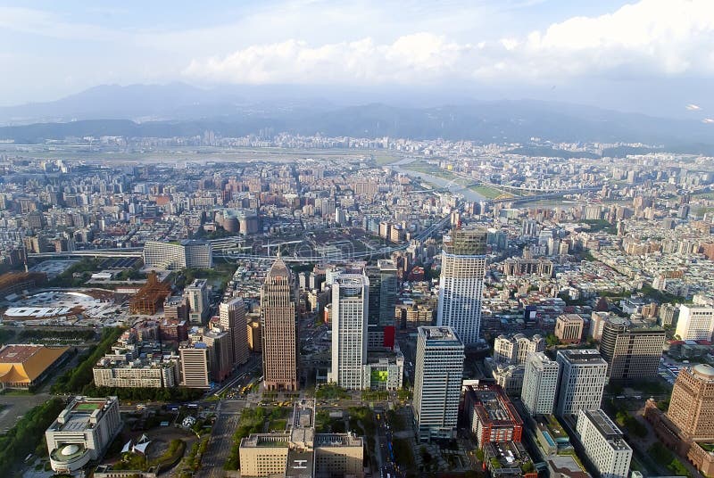 Taipei aerial view stock photo. Image of famous, asian - 36015676