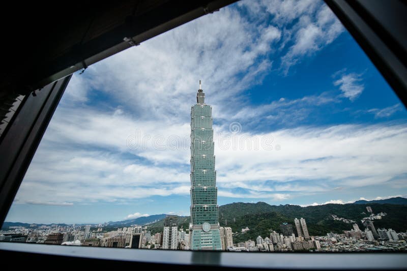 TAIPEI 101 building stock image. Image of white, building - 57025213