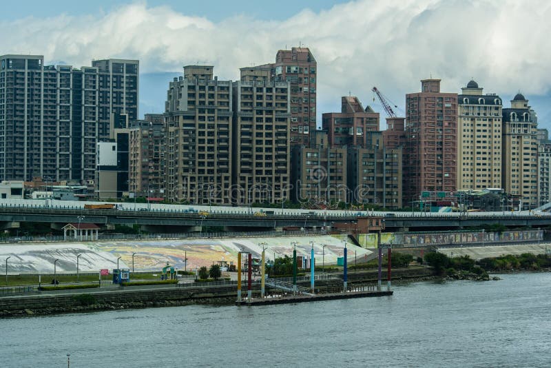 Building and River at Night Stock Photo - Image of night, seaport: 31484660