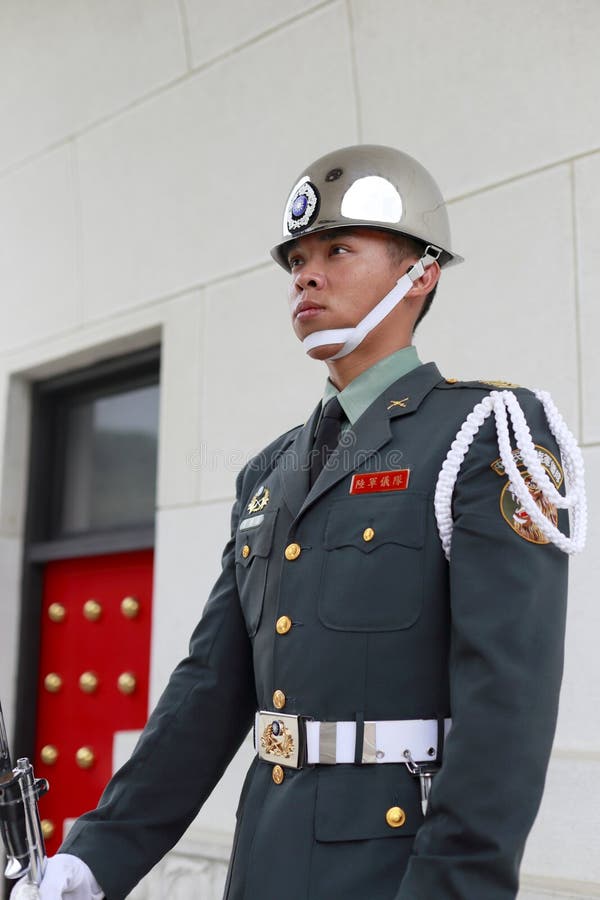 Taipei Honor Guard Standing Guard Editorial Stock Image - Image of ...