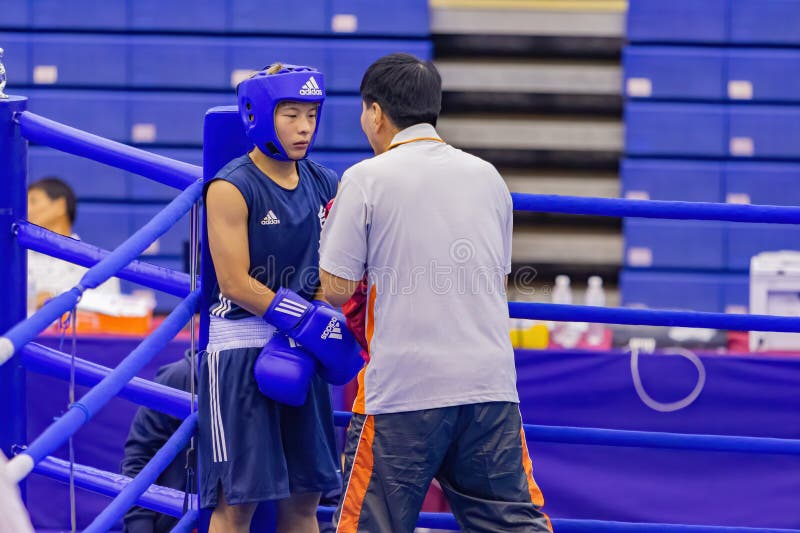 Boxing Competition of the National Games Editorial Photography - Image ...