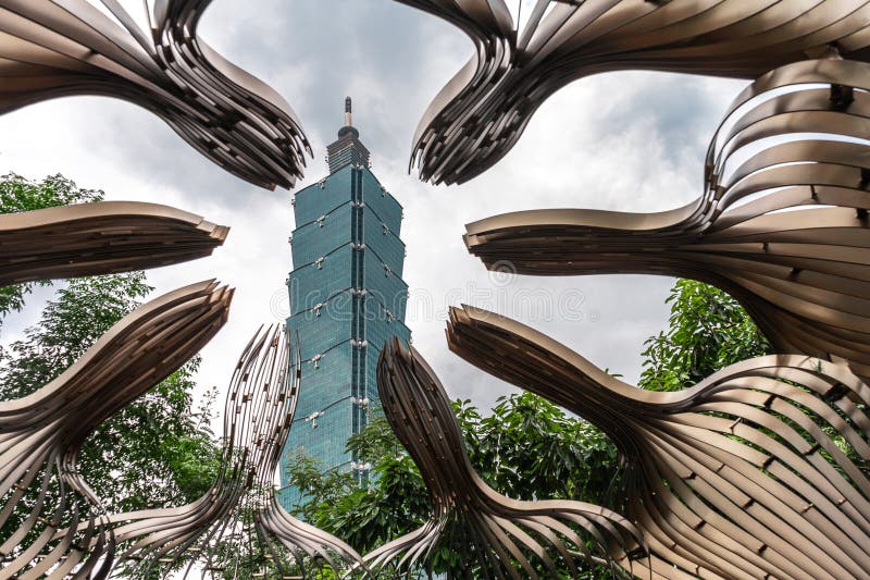 Taipei 101 skyscraper editorial image. Image of modern - 291760020