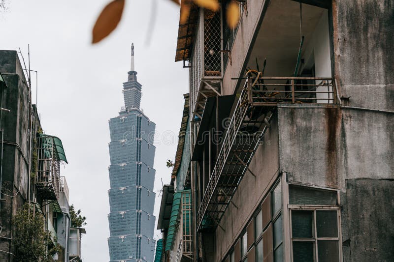 City in Taiwan with the Taipei 101 Editorial Stock Photo - Image of ...