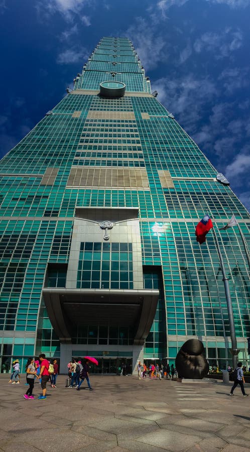Taipei, Taiwan - November 22, 2015: Taipei 101 Tower, View from ...