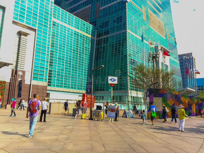 Taipei, Taiwan - November 22, 2015: Taipei 101 Tower, View from ...