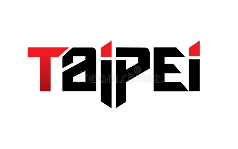 Taipei Typography Design Vector Stock Vector - Illustration of smart ...