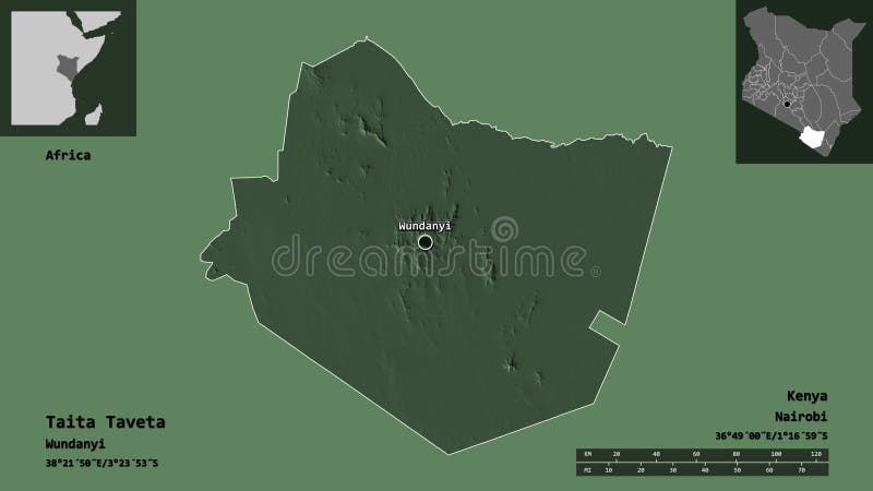 Taita Taveta, County of Kenya,. Previews. Administrative Stock ...