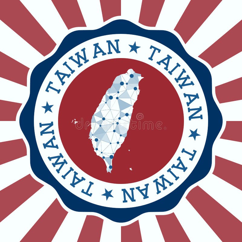 Taiwan Badge. stock vector. Illustration of grid, internet - 219021167