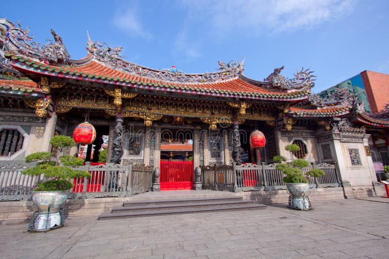 Taiwan Buddhist temple stock photo. Image of landscaping - 10416094