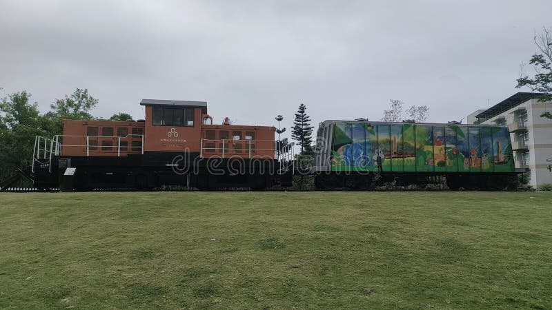 Train editorial stock image. Image of suburb, track - 280663489