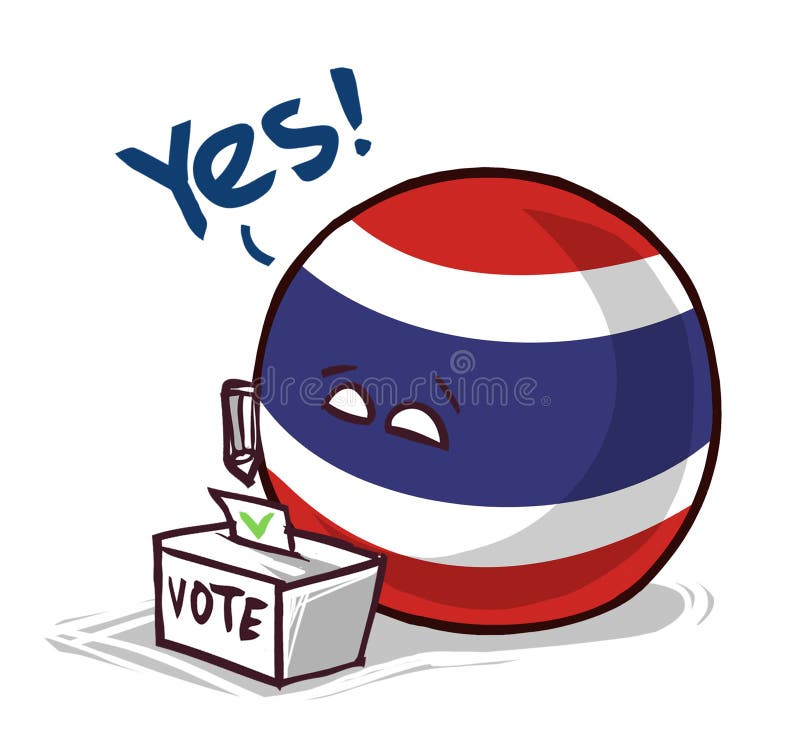 Taiwan Country Ball Voting Yes Stock Illustration - Illustration of ...
