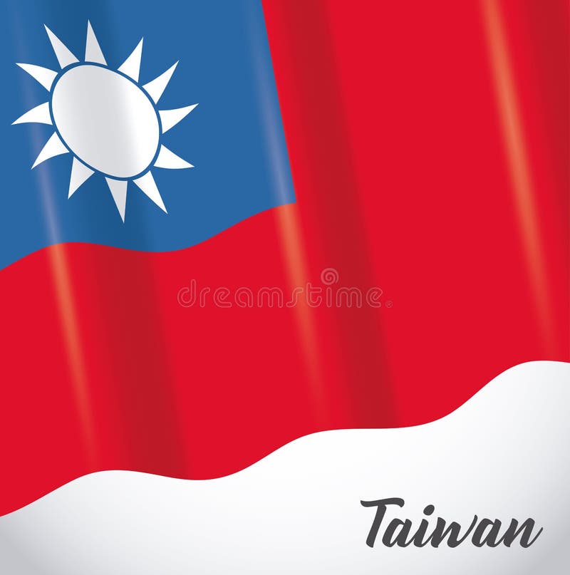 Taiwan flag design stock vector. Illustration of country - 116913267