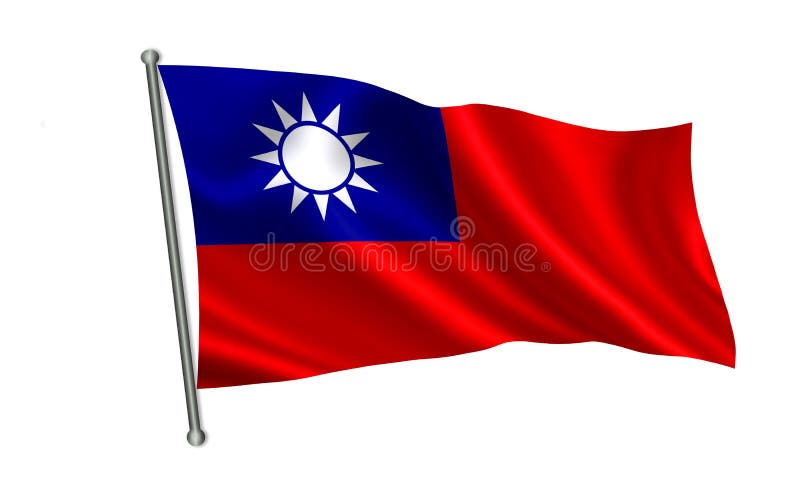 Taiwan Flag. a Series of `Flags of the World Stock Illustration ...