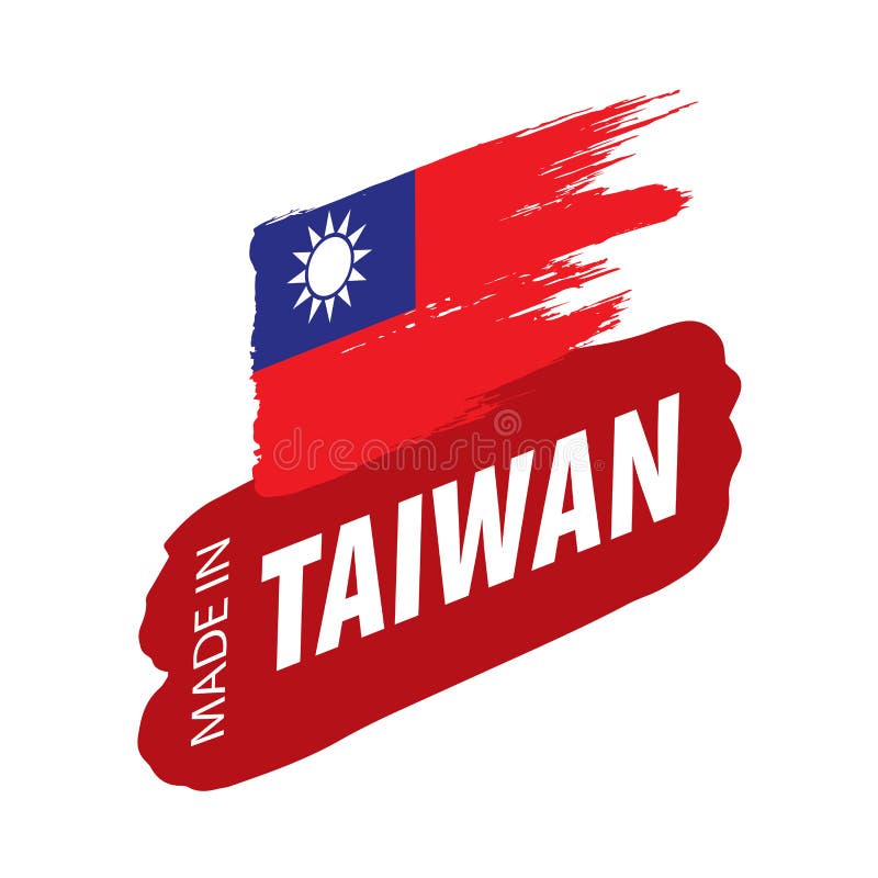 Taiwan Flag, Vector Illustration on a White Background Stock Vector ...