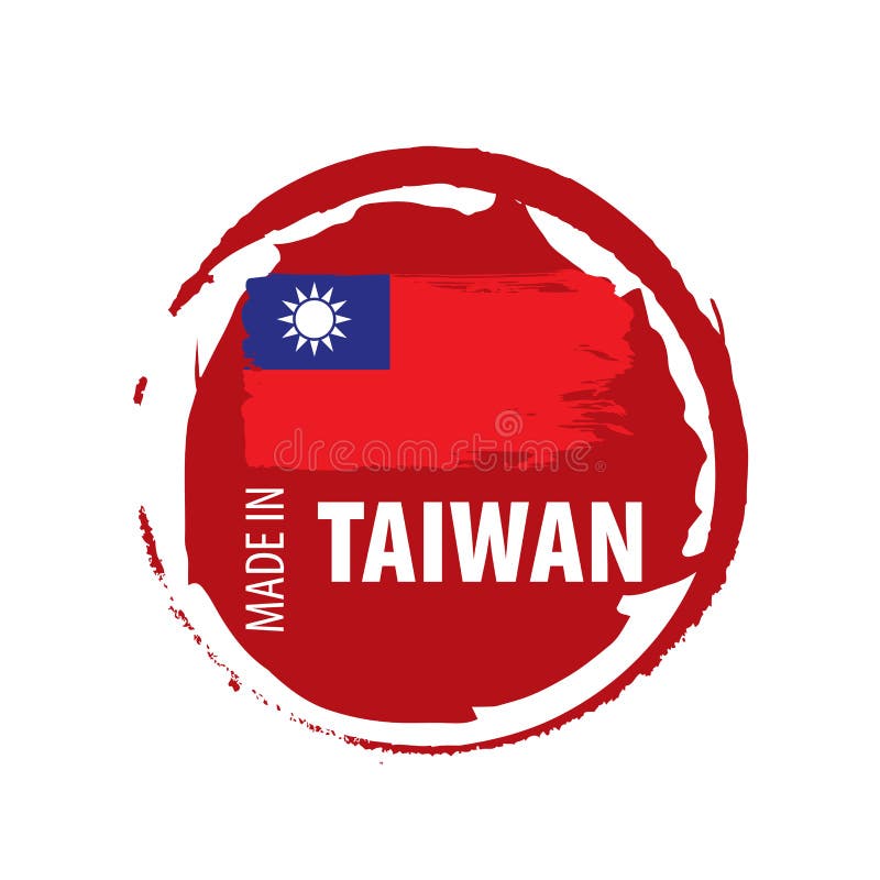Taiwan Flag, Vector Illustration on a White Background Stock Vector ...
